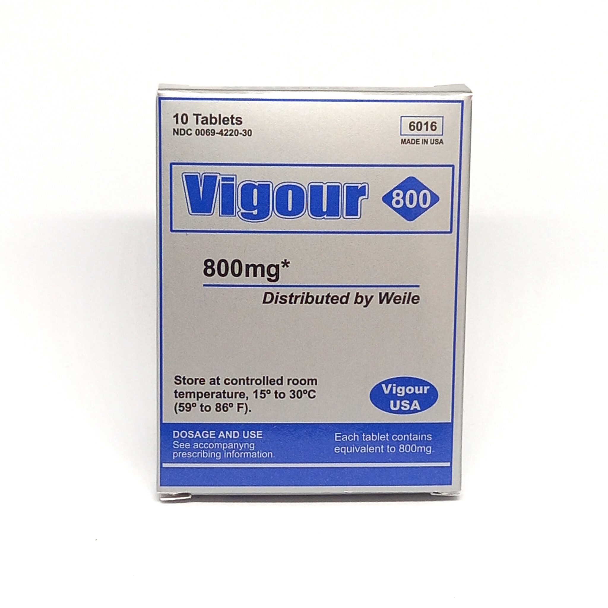 VIGOUR 800mg AZUL Extra Forte Viril - Potenciadores